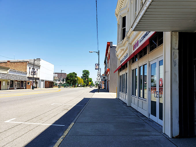 Storefronts maintain their vintage charm while housing businesses that have adapted to changing times – the best of both worlds.