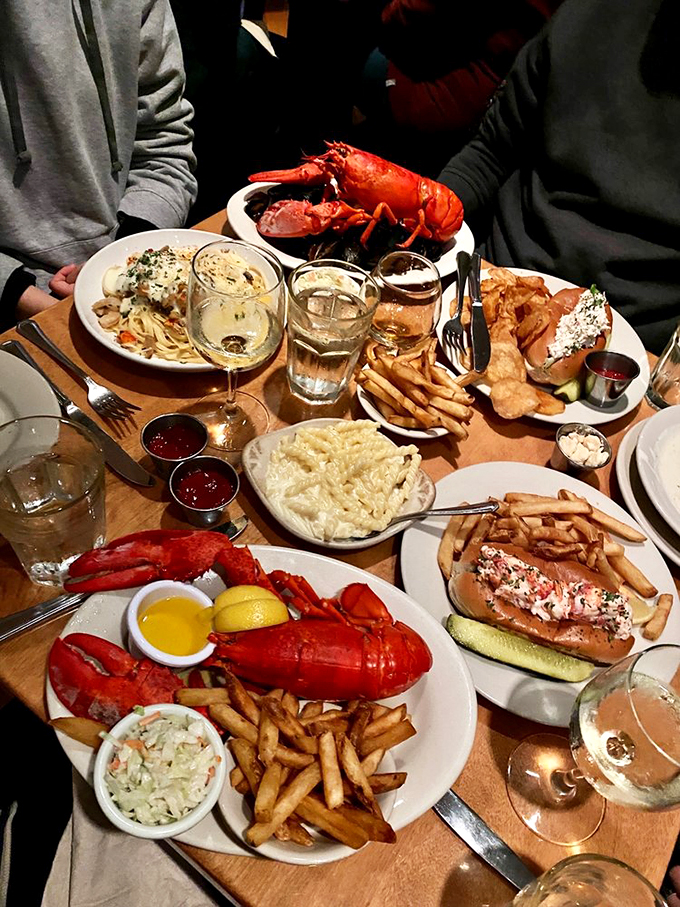 Feast your eyes on this seafood smorgasbord! It's not a meal, it's an edible work of art that'll make your stomach sing.