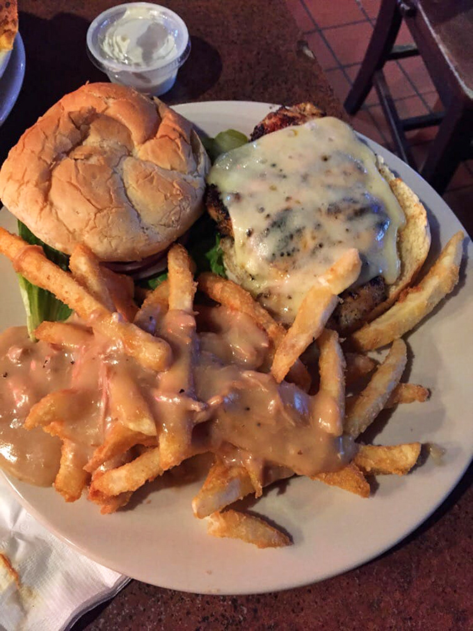 The grilled chicken sandwich proves that bar food doesn't have to be one-dimensional, with juicy meat and toppings that complement rather than overwhelm.