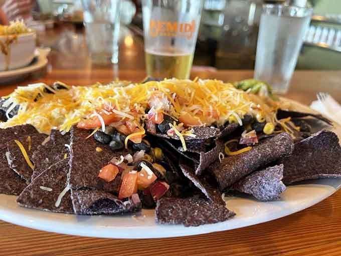 Blue corn chips with garlic aioli sauce turn a simple side into something you'll be thinking about for days.