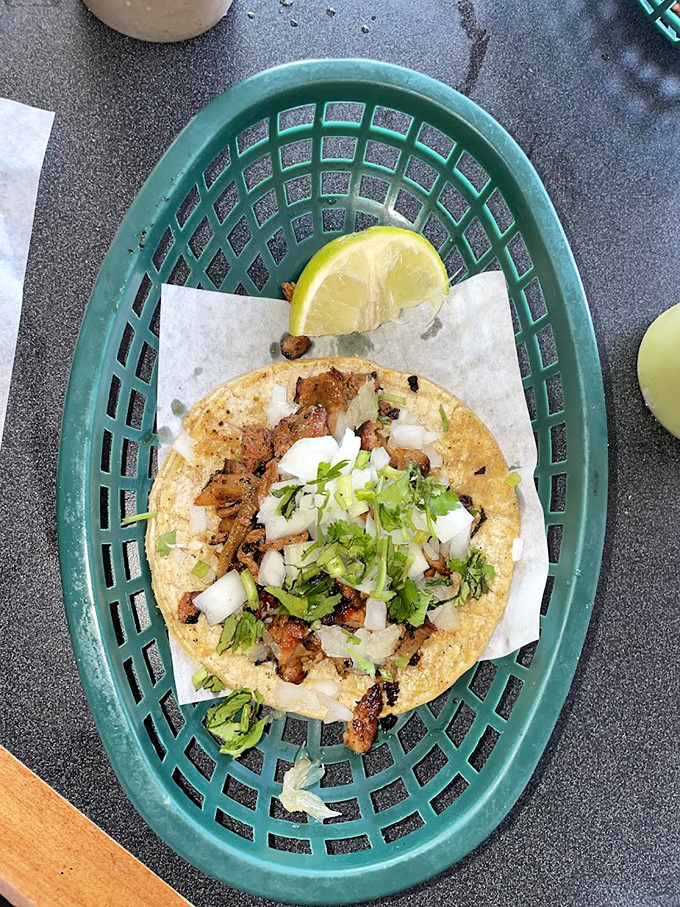 Not for the faint of heart! This gut taco is a culinary adventure that'll earn you bragging rights and possibly a new favorite dish.