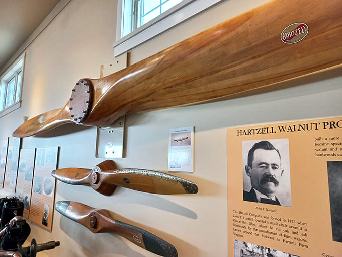 These aren't just propellers &ndash; they're wooden sculptures that once carved pathways through the sky, handcrafted by artisans who understood both beauty and physics.