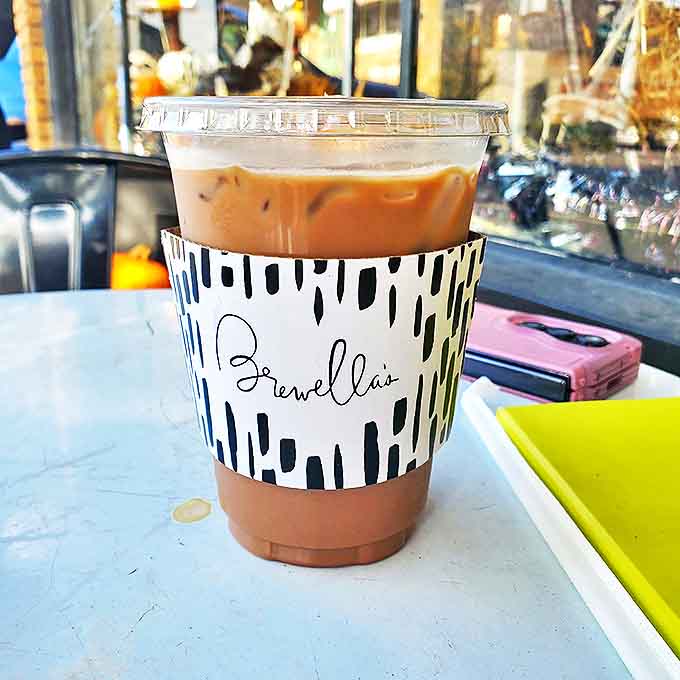 Iced coffee in a branded cup means you can take a little piece of Brewella's magic with you on the go.