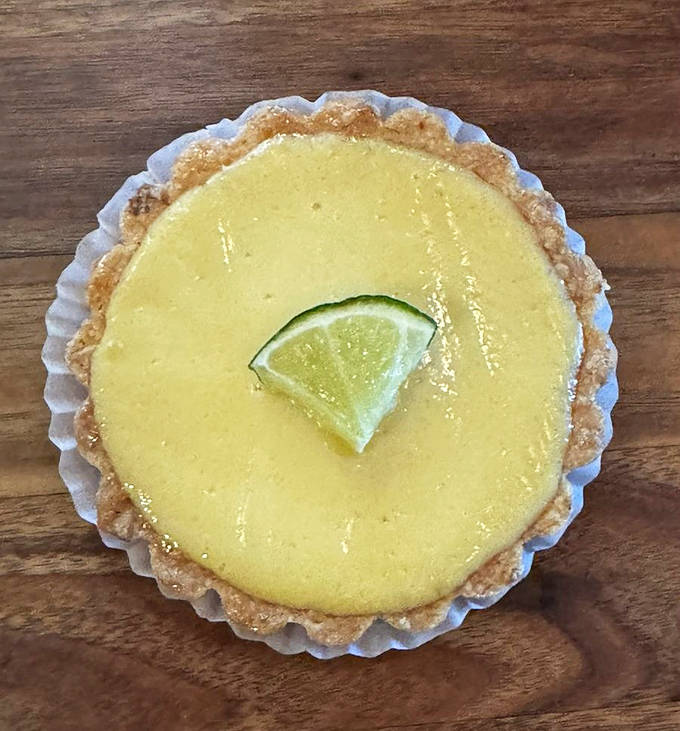 The key lime tart offers a perfect pucker &ndash; bright citrus zing balanced with sweetness in a buttery, crumbly crust.