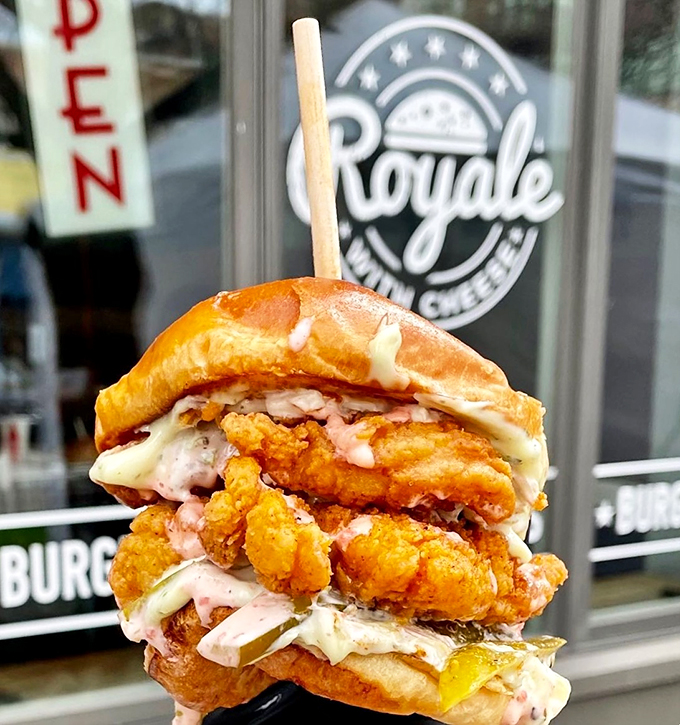 Poseidon himself would trade his trident for this seafood sensation. It's the Big Kahuna of sandwiches!