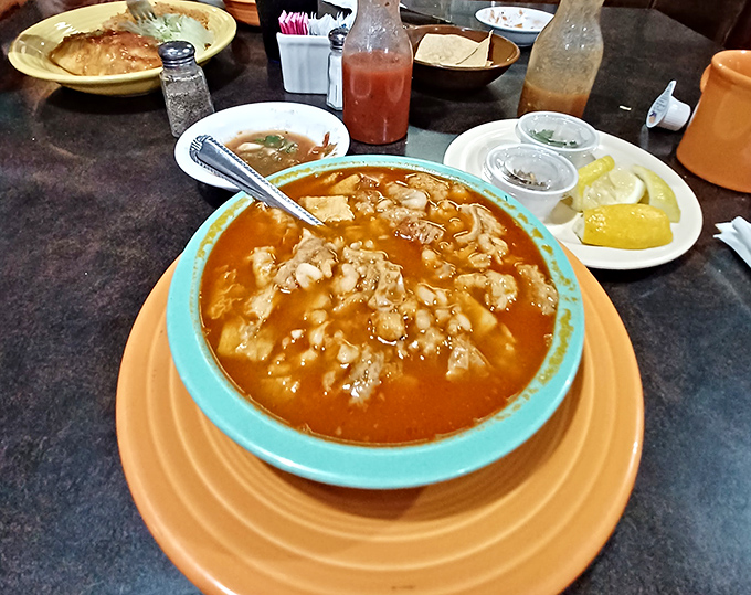 Weekend special menudo &ndash; a traditional soup that locals swear cures everything from hangovers to heartbreak.