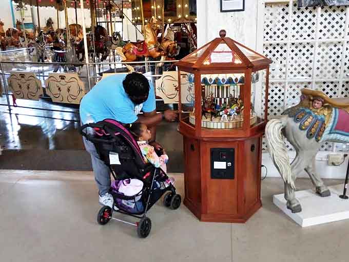 Multi-generational magic in action &ndash; where else can a miniature music box captivate both stroller-bound toddlers and their grandparents simultaneously?
