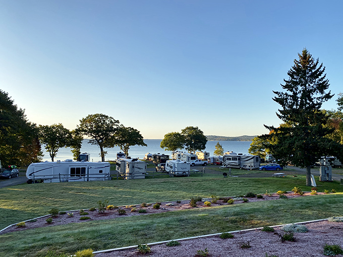 Moorings Oceanfront RV Resort offers camping with a million-dollar view, where morning coffee comes with panoramic ocean vistas.