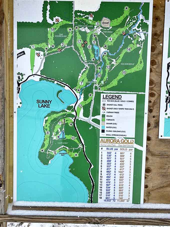 The park map &ndash; where "You Are Here" meets "You Should Definitely Go There" in a helpful guide to outdoor bliss.