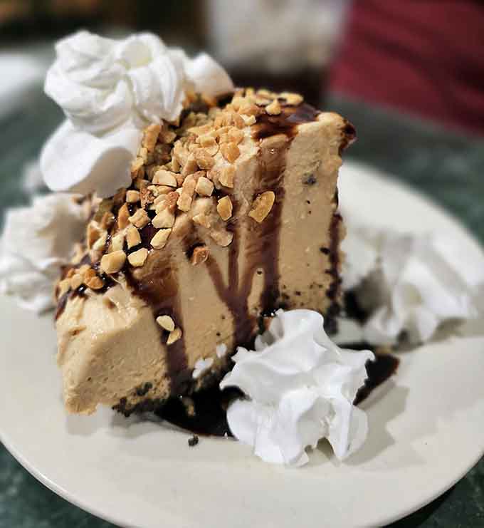 Peanut butter pie that makes you question every dessert decision you've ever made before this moment.