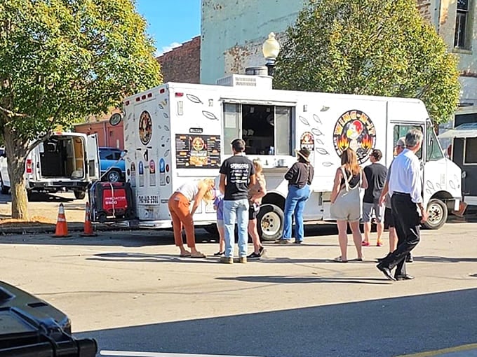 Food trucks bring variety and excitement to small-town dining, creating lines that prove good food draws crowds anywhere.