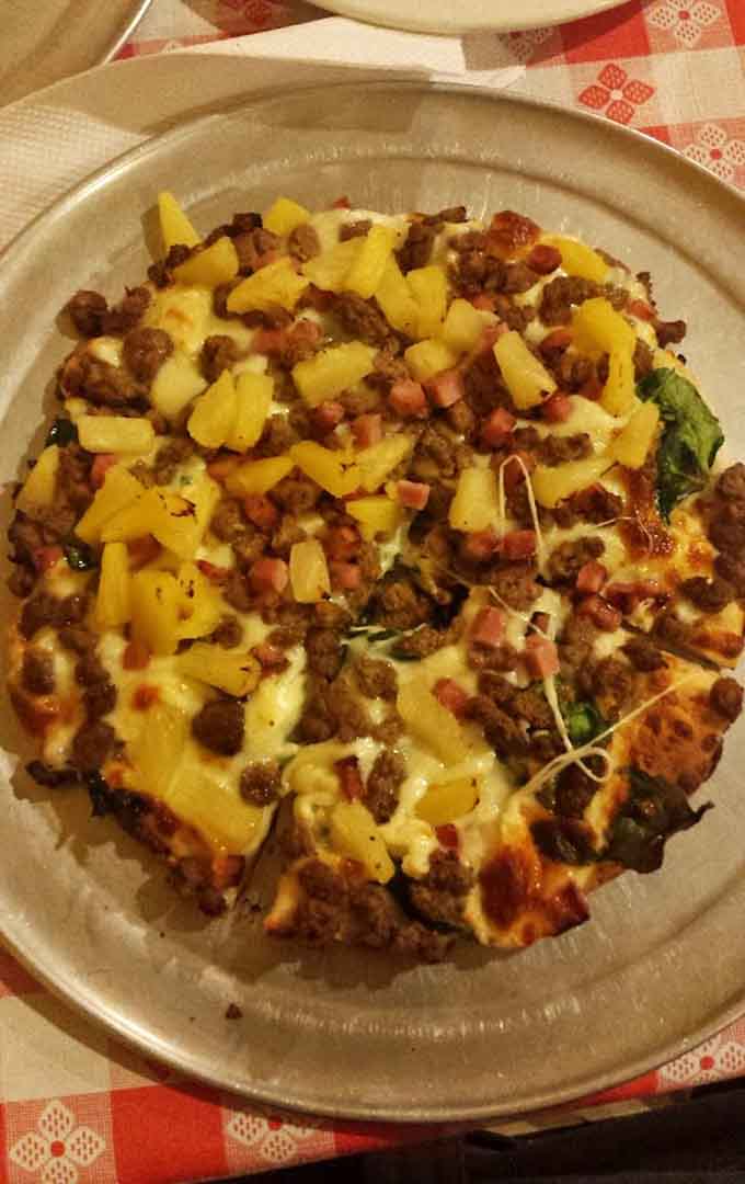 Ground beef and pineapple create a tropical meat lover's dream that would make even pineapple-on-pizza skeptics reconsider their stance.