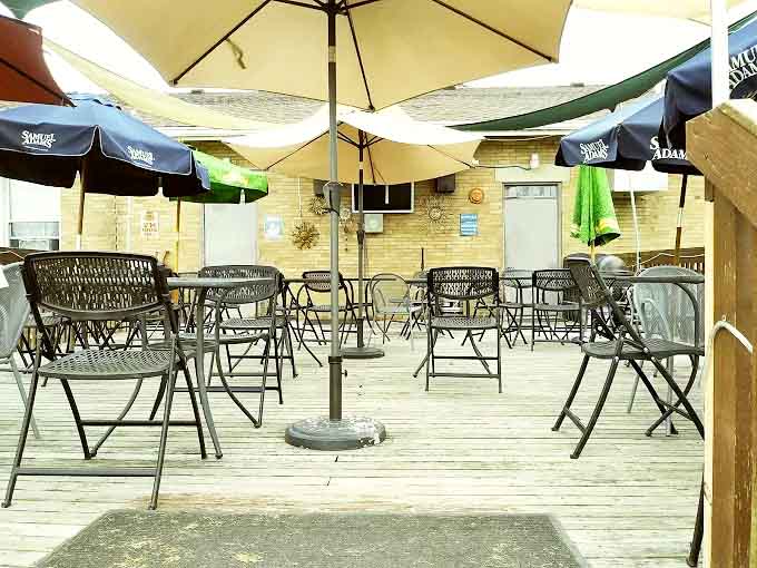 The outdoor seating area invites you to dine under open skies, where conversation flows as freely as the coffee and time slows to a deliciously unhurried pace.