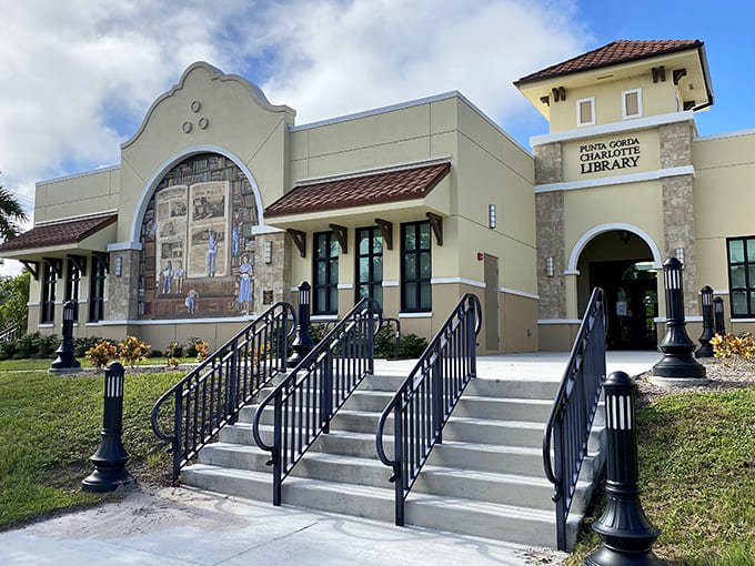 Punta Gorda's library combines Florida architectural charm with the timeless pleasure of finding your next great read in air-conditioned comfort.