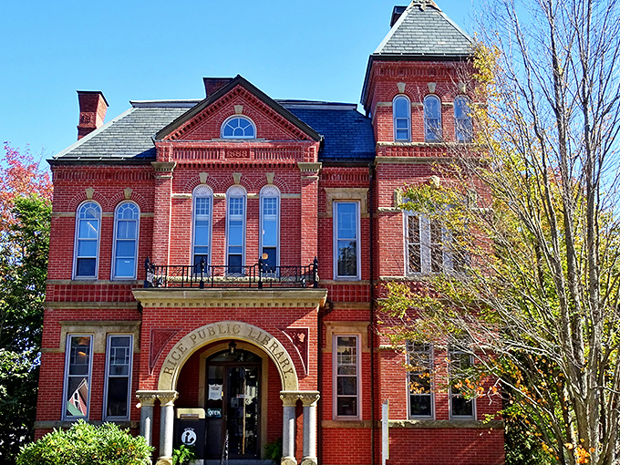 Rice Public Library's stunning brick architecture proves that Mainers take their reading seriously &ndash; this is no ordinary book borrowing establishment.