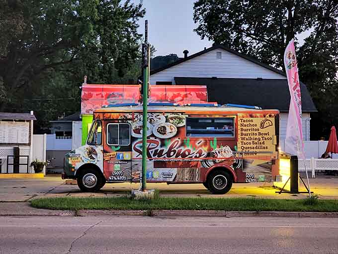 The food truck brings Rubio's magic to the streets, a mobile fiesta ready to park anywhere happiness is needed.