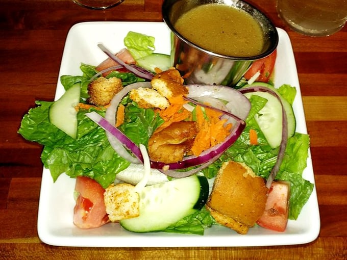 Even the side salad shows Finback's commitment to quality &ndash; crisp greens, fresh vegetables, and house-made croutons that make "eating your vegetables" a pleasure, not a chore.