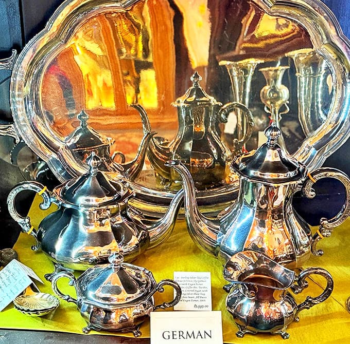 Morning coffee feels positively regal when poured from German silver &ndash; though modern baristas might find the workflow challenging.