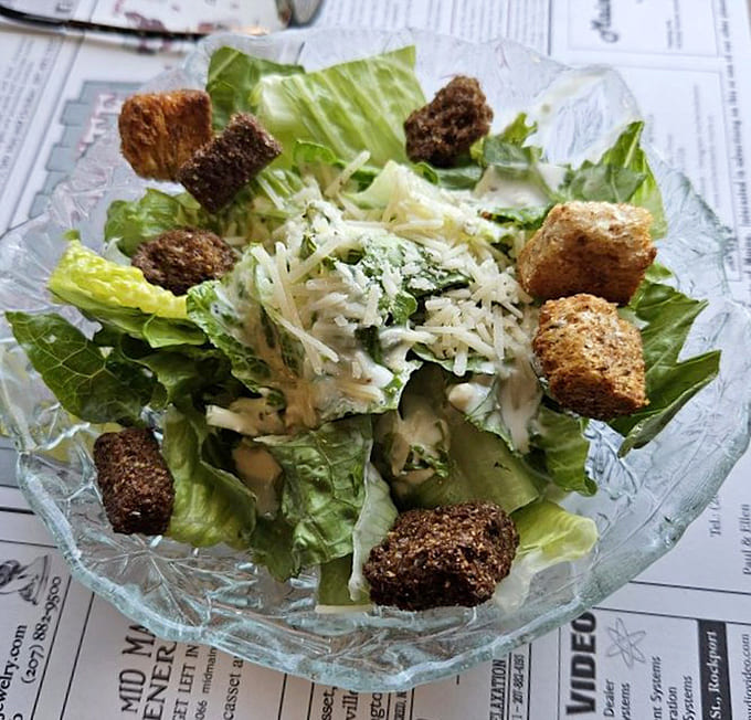 Even the Caesar salad here comes with personality, proving that Taste of Maine takes everything seriously, even the vegetables.
