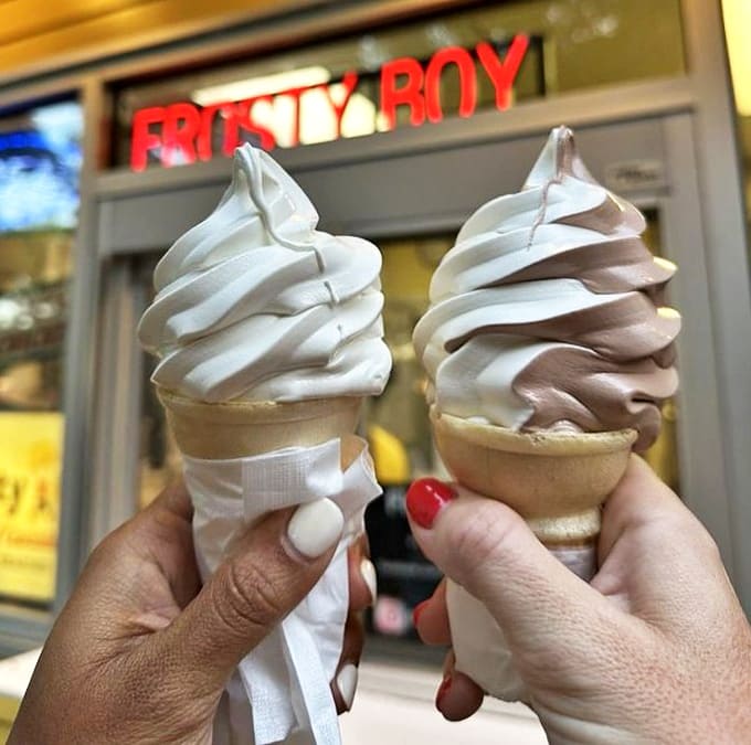 Vanilla and Chocolate Swirl: The classic dance of opposites &ndash; vanilla's sweet simplicity twirled with chocolate's rich complexity. Some traditions never need updating.