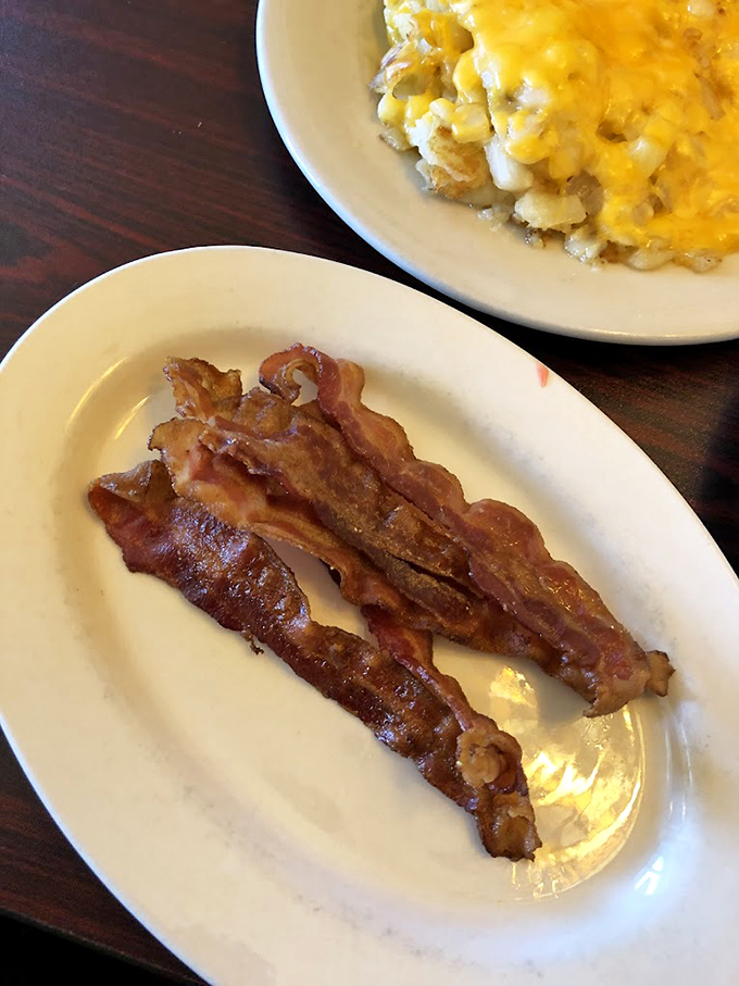 Bacon so crispy, it practically snaps to attention! These strips are the unsung heroes of any breakfast plate.