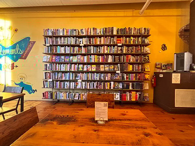 Every corner offers a new perspective &ndash; just like the books on the shelves and the rotating menu offerings.