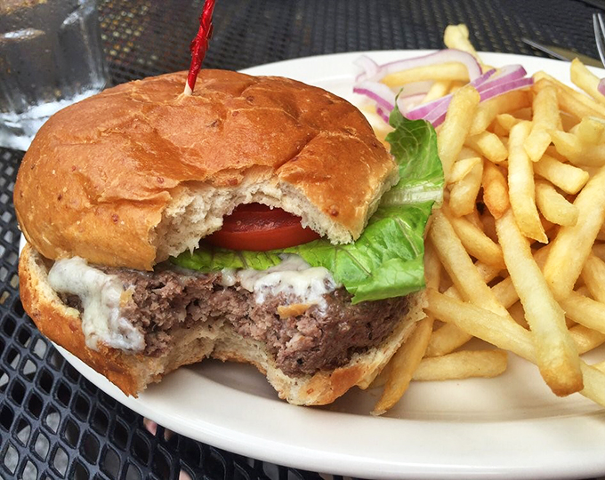 Burger bliss achieved! This stack is taller than my hopes for a stress-free vacation.