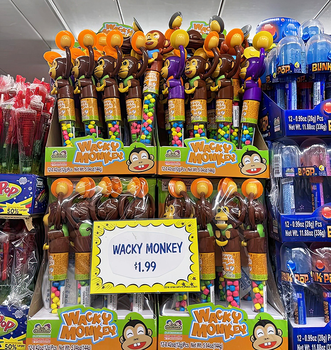 Wacky Monkey dispensers combine the joy of toys with the thrill of candy &ndash; because why choose between playtime and snack time?