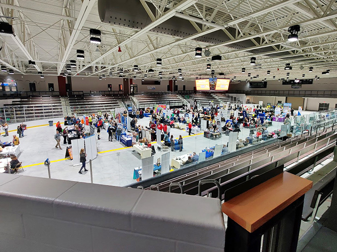 From ice rink to marketplace: The versatile space transforms for community events, proving its value beyond winter sports.