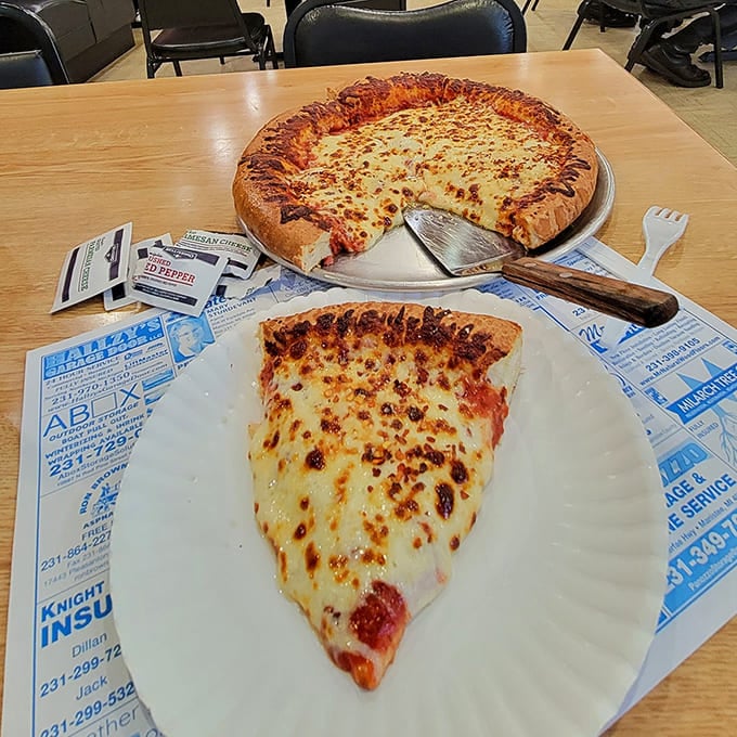 The deep dish pizza at Big Al's doesn't just feed you &ndash; it embraces you with its substantial crust and generous toppings.