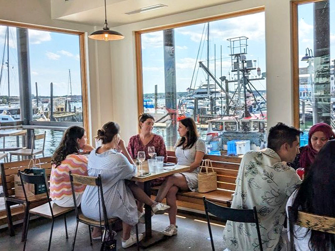 The best conversations happen over lobster rolls, with strangers often becoming friends by the meal's end.