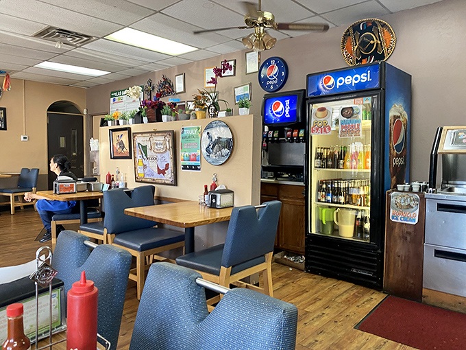 The dining area balances simplicity with warmth &ndash; no distractions from the serious business of enjoying exceptional Mexican cuisine.