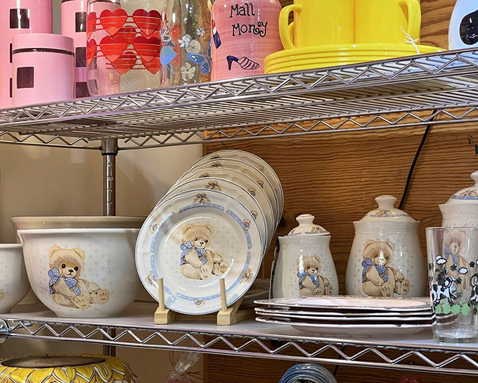 Charming dinnerware sets with whimsical teddy bear motifs bring nostalgic warmth to any kitchen, bridging generations through mealtime memories.