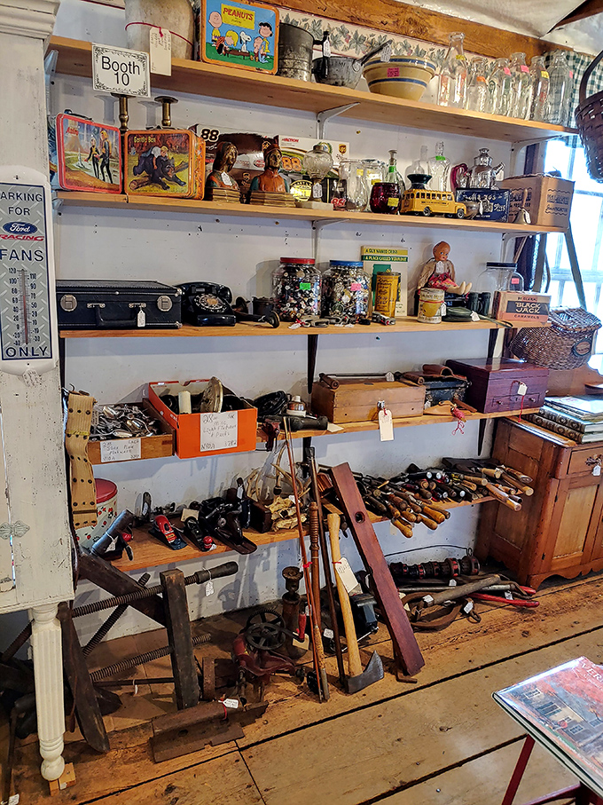 Vintage silverware, delicate linens, and china displays create a grandmother's dream collection &ndash; each piece with its own storied past.