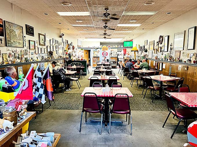 Every inch of wall space tells a story, creating a museum of community memories that's as nourishing as the food.