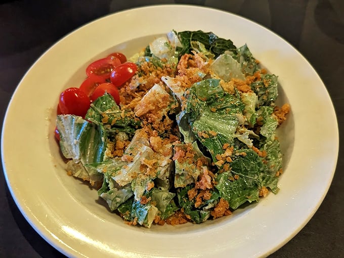 Who said salads can't be exciting? This leafy masterpiece is like a garden party in your mouth, where every bite is a celebration of freshness.