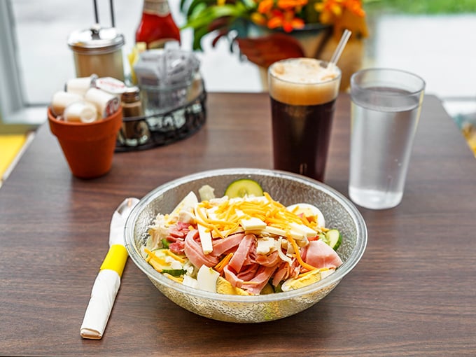 Who says salad can't be exciting? This colorful bowl proves vegetables can party too when dressed properly and paired with protein.