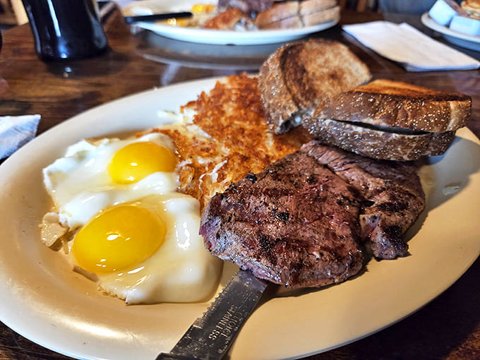 The steak and eggs breakfast brings together two morning heavyweights, creating the fuel you'll need for a day of UP adventures.
