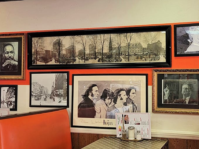 A history lesson with a side of fries! The Hut's walls are like a time capsule you can enjoy while munching on your meal.