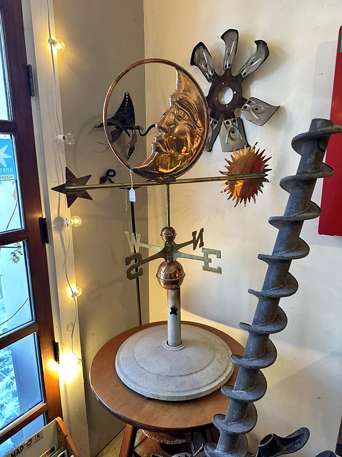 Part sculpture, part functional weather predictor – this whimsical weather vane brings celestial charm and conversation-starting appeal to any space.