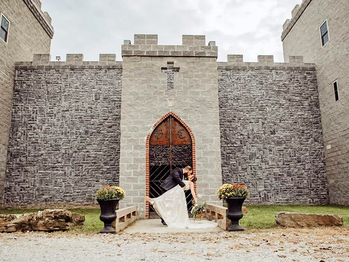 When "keeping up with the Joneses" goes medieval. This modern-day fortress brings a touch of Camelot to the Ohio countryside.