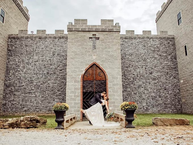 When "keeping up with the Joneses" goes medieval. This modern-day fortress brings a touch of Camelot to the Ohio countryside.