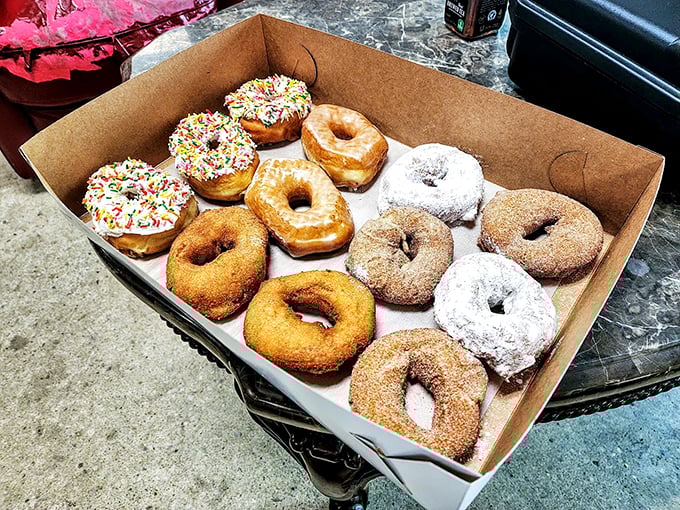 Unassuming exterior, extraordinary flavors. It's the Clark Kent of donut shops &ndash; mild-mannered outside, superhero inside.