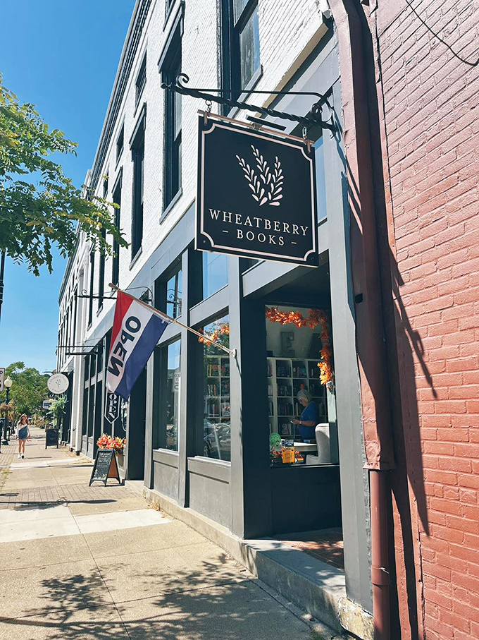 A slice of book heaven! This charming storefront is where small-town charm meets big literary adventures.