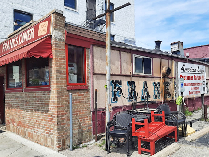 Snug as a bug! The compact interior might make you feel like you're in a time-traveling sardine can, but the mouthwatering aromas make it all worthwhile.