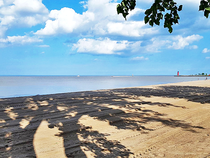 Where industrial chic meets natural beauty. Don't forget to strike a pose by the iconic red lighthouse!