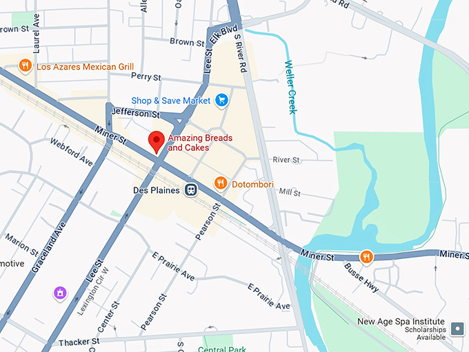 amazing breads and cakes llc map