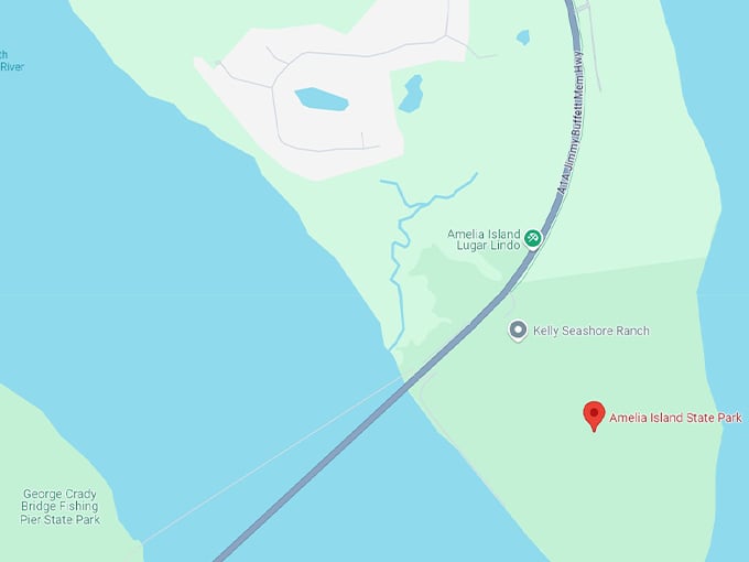 amelia island state park 10 map