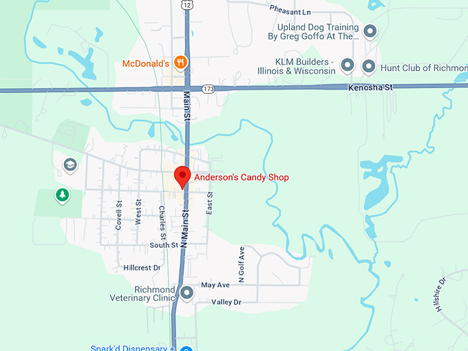 anderson's candy shop 10 map