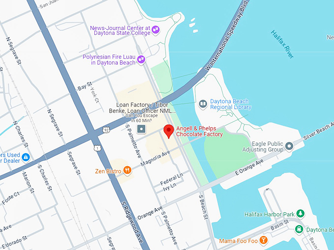 angell & phelps chocolate factory 10 map